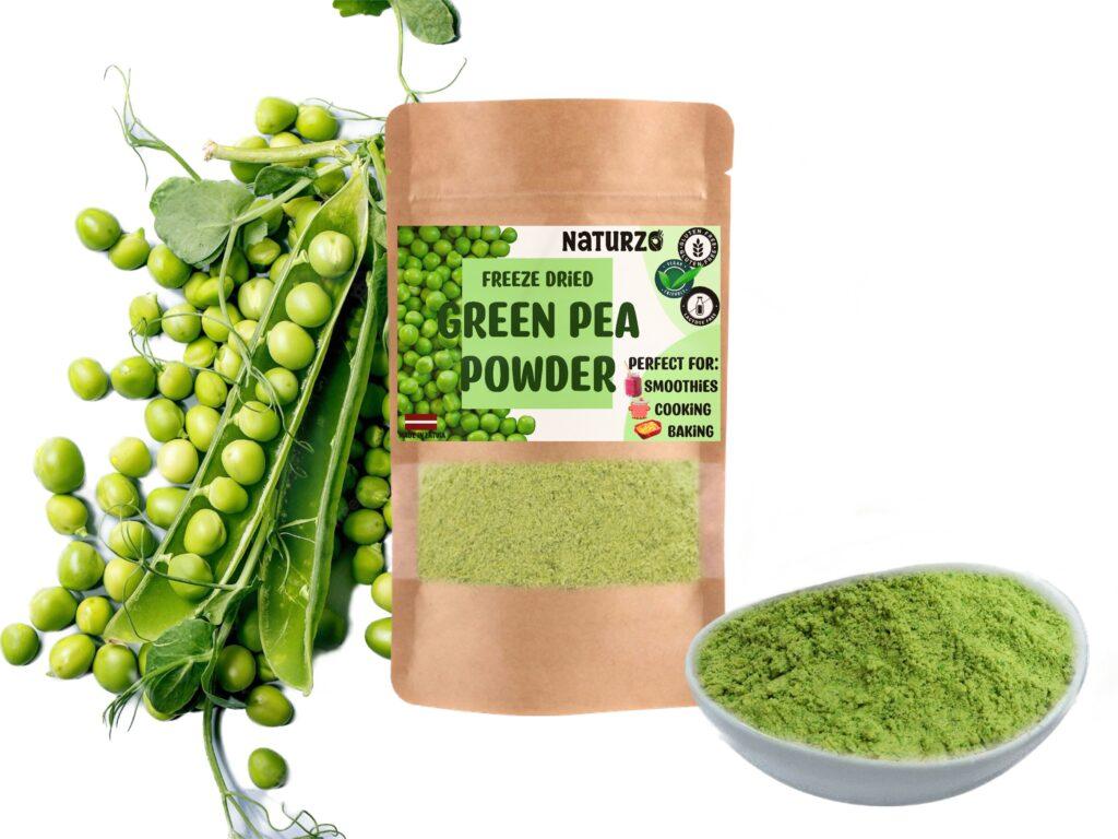 Freeze dried Green pea powder • naturzo.com